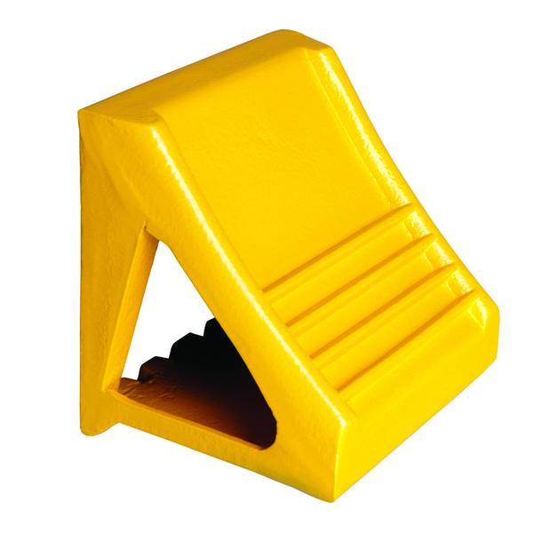 Yellow Cast Iron Chock — Liftow Toyota Forklift Dealer & Lift Truck ...